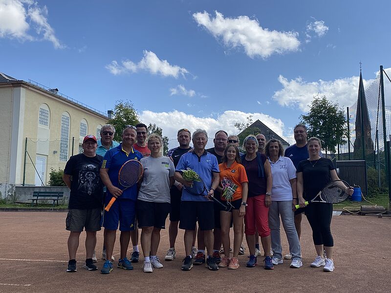 Sport frei! Das war das Motto der Hainichener Tennisspieler und ...